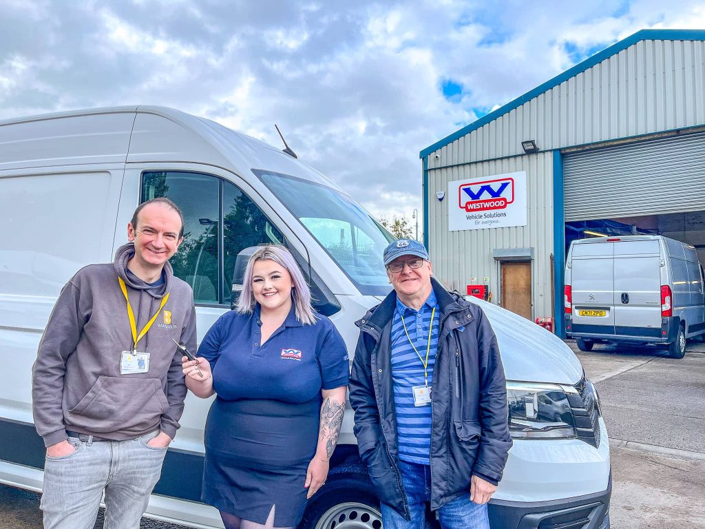 Barnabas Charity Collects Their New Van To Help The Homeless